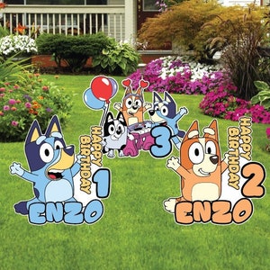 Happy Birthday Bluey Yard Sign - Etsy