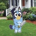 Bluey Graduation Diploma Grad Cap Gown Celebration Congrats Party Event ...