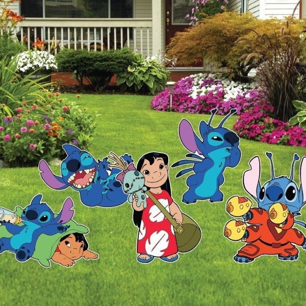 Stitch Birthday Cut Out - Etsy