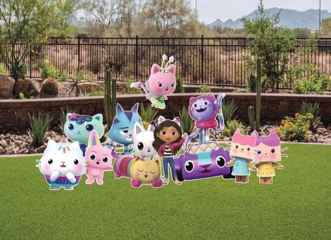 Gabby's Dollhouse Show Version Cakey Kitty Fairy DJ Catnip Mercat ...