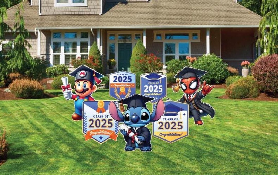 Graduation Disney Characters Spidey Stitch Congrats Grad Class of ...
