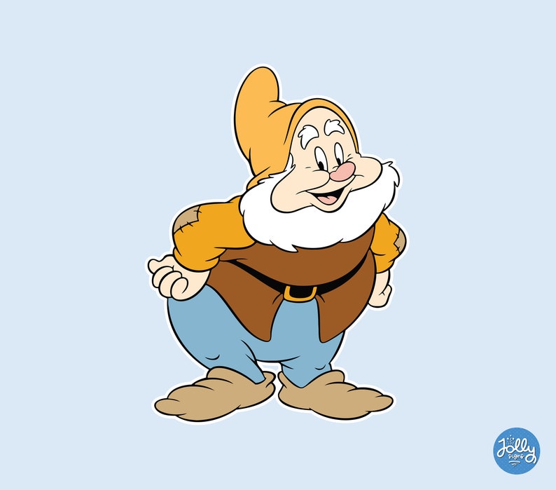 Snow White With the Seven Dwarfs Grumpy Doc Dopey Happy - Etsy