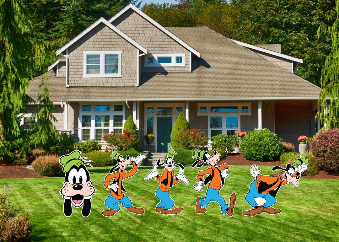 Goofy Party Decoration Disney Yard Sign Cut Out - Etsy