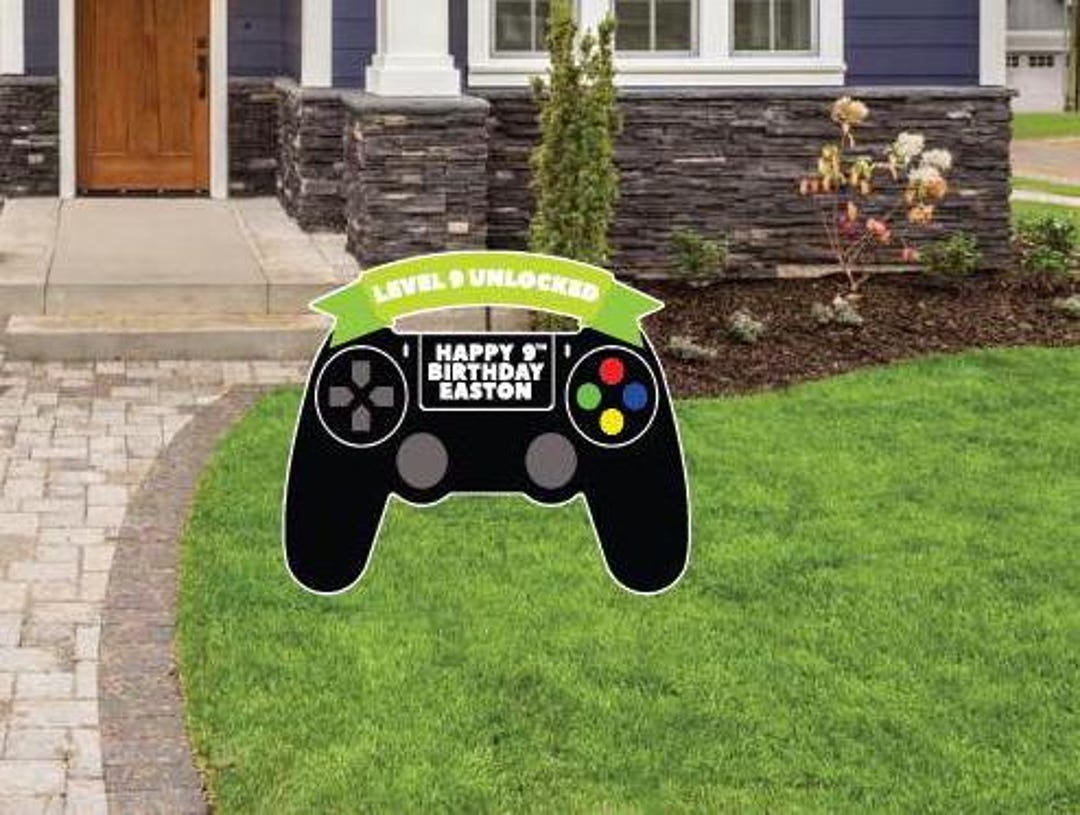 Video Game Controller Gaming New Level Unlocked Gamer Themed Party ...