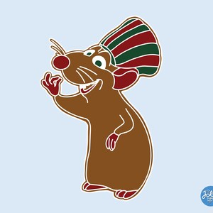 Gingerbread Disney Iconic Characters Stitch Remy Olaf Piglet Pascal ...