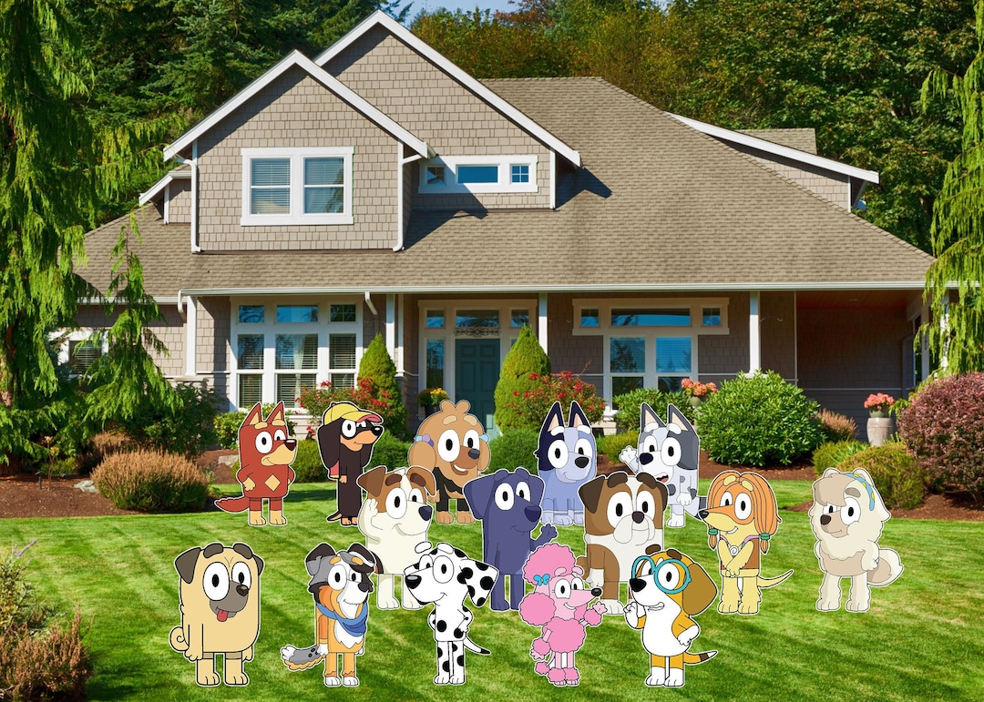 Bluey Honey Indy Lucky Snickers Rusty Coco Chloe Mackenzie and Friends ...