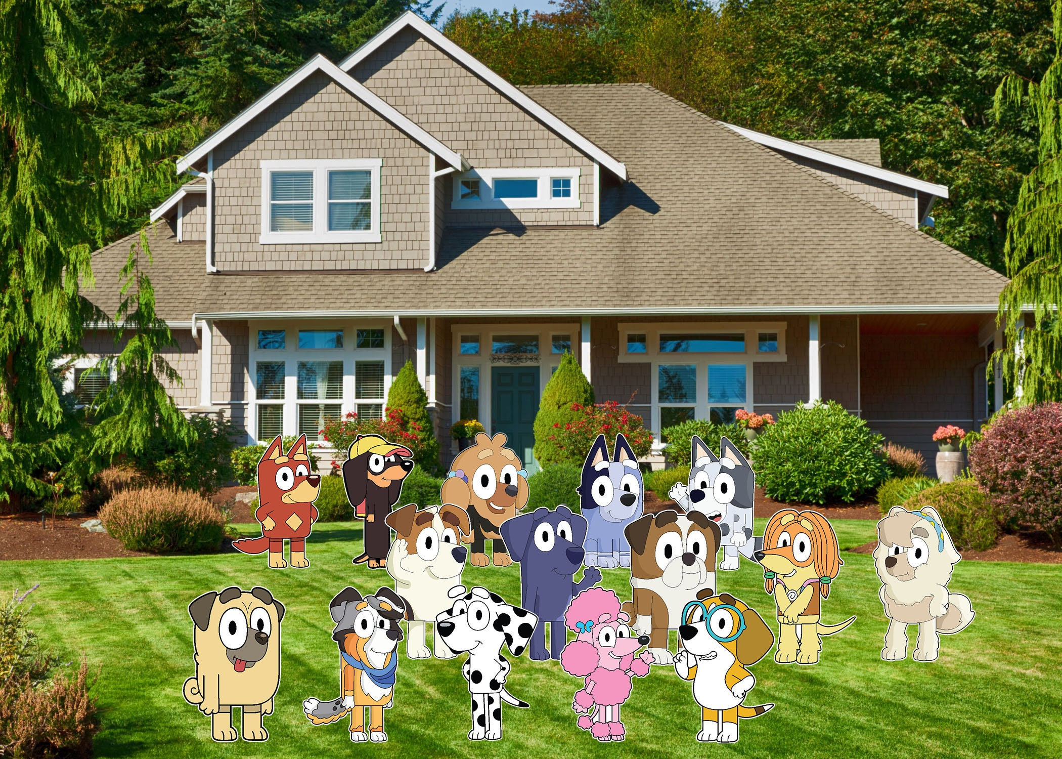 Bluey and Bingo Cutouts / Bluey Bingo Yard Decoration / Bluey Birthday Party / Bluey Party Props ...