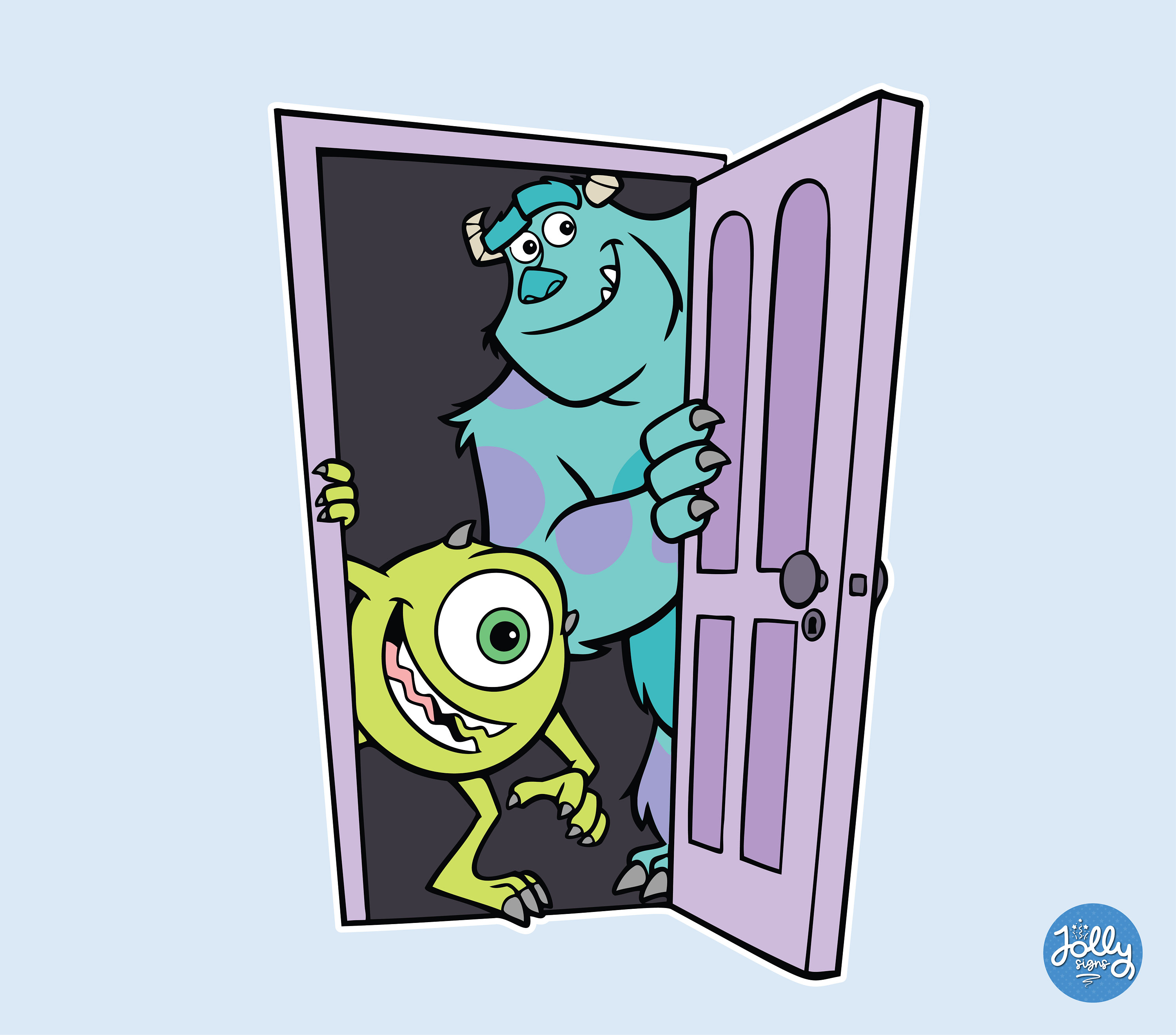 Monsters Inc Sully Door