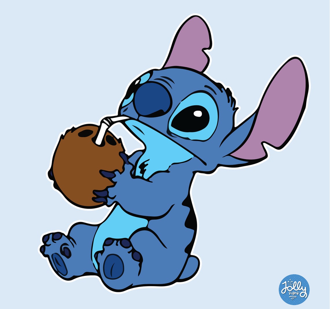 Lilo Hula Girl and Stitch With Coconut Guitar and Flower - Etsy