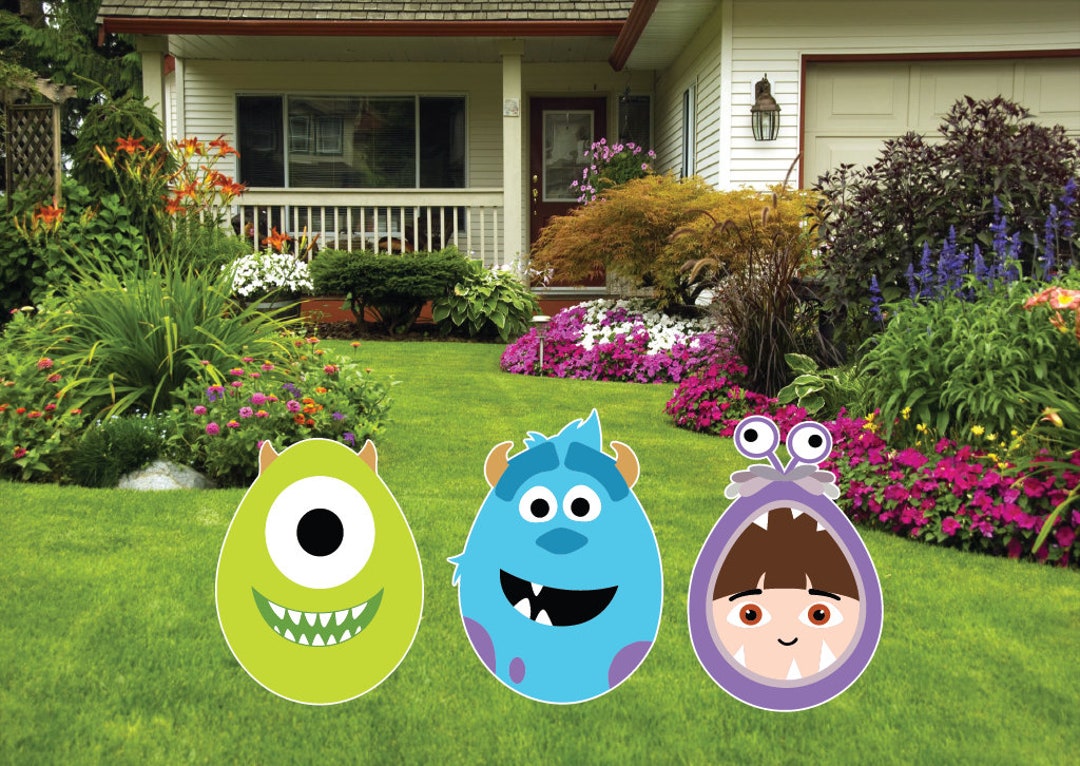 Easter Eggs Monsters Inc Mike Wazzoski Sully Boo Spring Easter Hunt ...