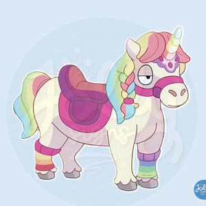 Buttermilk Unicorn From Bluey Bingo Indy Biscuits Themed Party ...