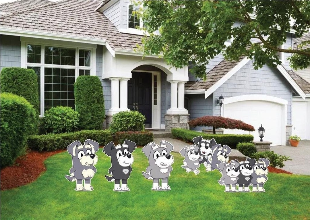 Bluey the Terriers Mini Schnauzers Triplets Bingo Friend Decoration ...