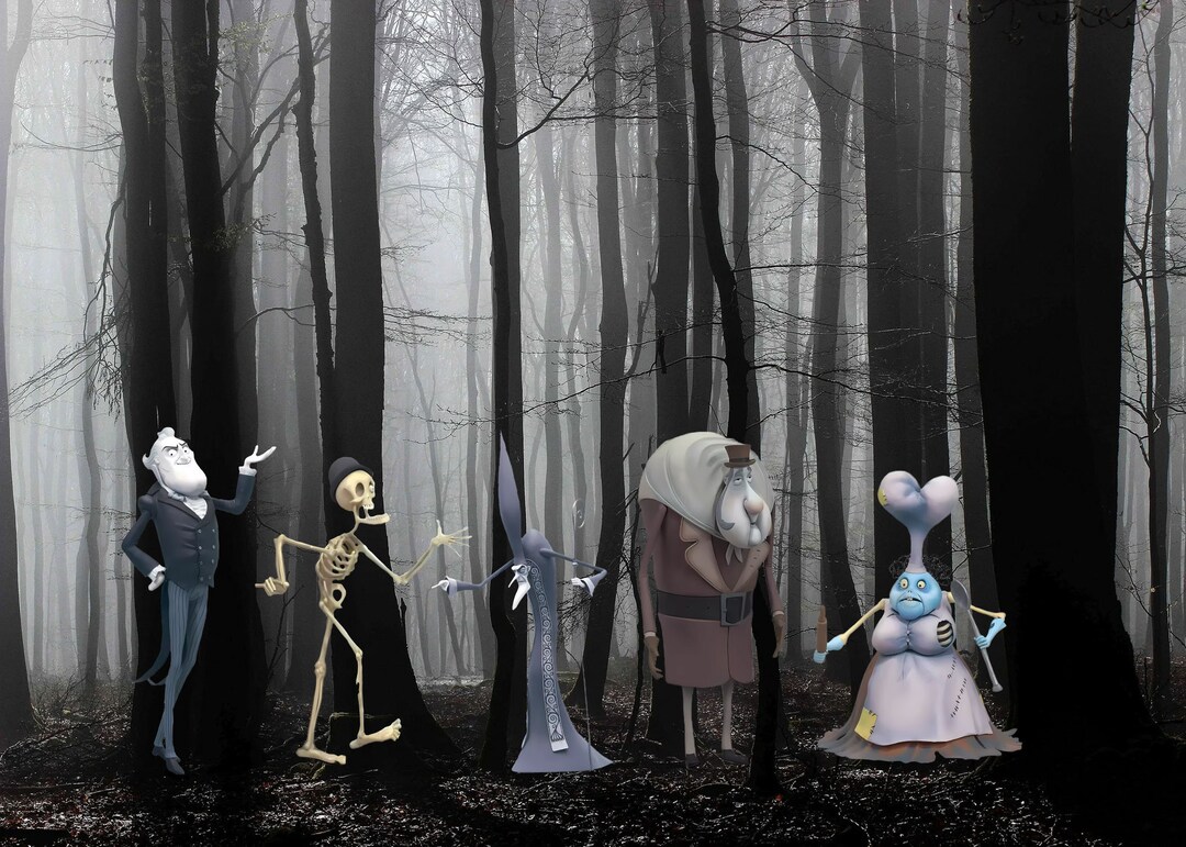 Corpse Bride Barkis Bittern, Bone Jangles, Pastor Galswells, Mayhew ...
