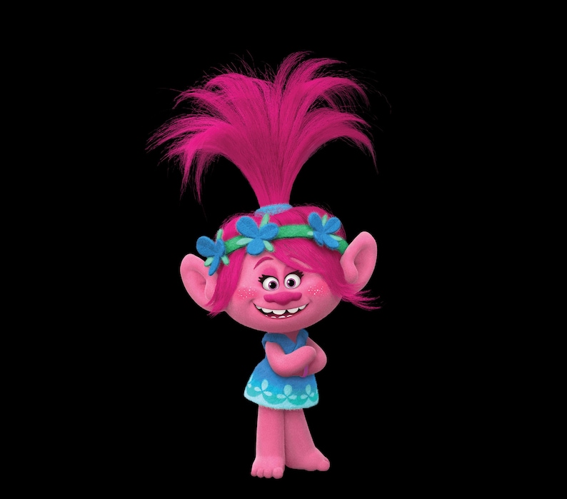 Poppy Branch Viva Trolls Band Together PNG Files Only - Etsy