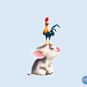 Moana Disney Movie Chief Tui Sina Hei Hei Pua Gramma Tala Kakamora ...