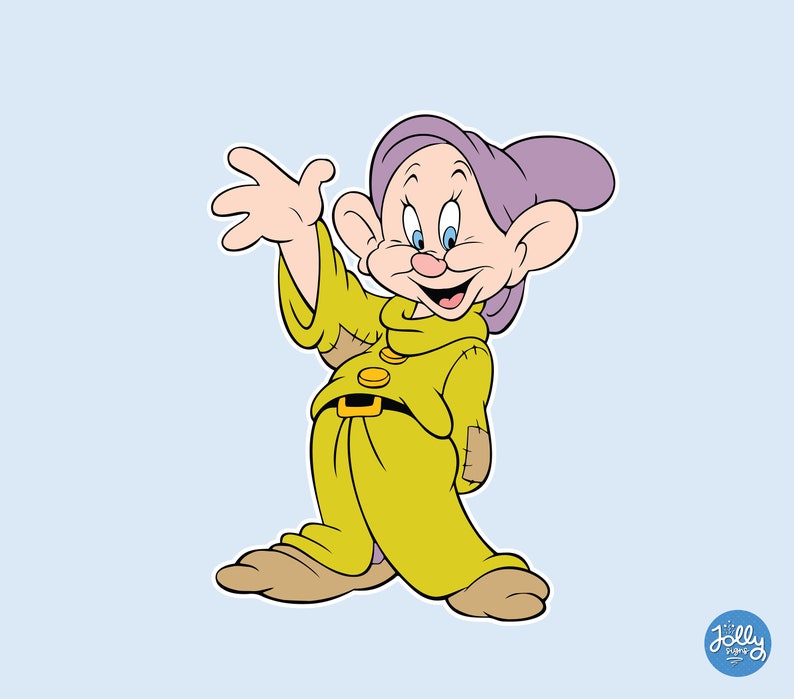 Snow White With the Seven Dwarfs Grumpy Doc Dopey Happy - Etsy