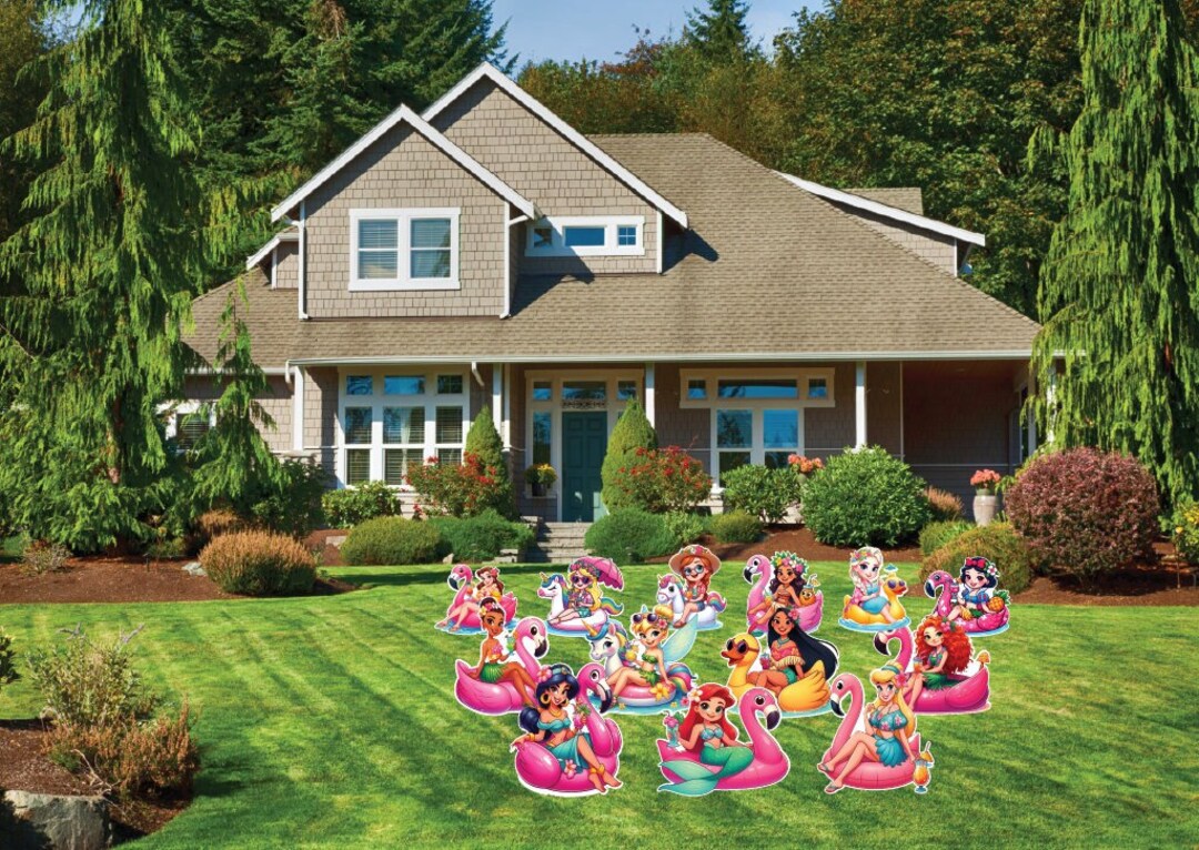 Disney Princesses Summer Vibes Pool Floats Beach Flamingo Unicorn Duck ...