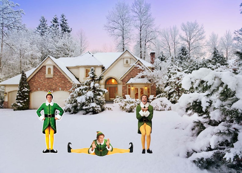 Buddy The Elf Yard Sign Cut Out Etsy