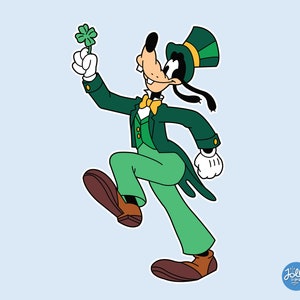 Mickey, Minnie Mouse, Donald Duck, Daisy Duck, Goofy and Pluto Irish ...
