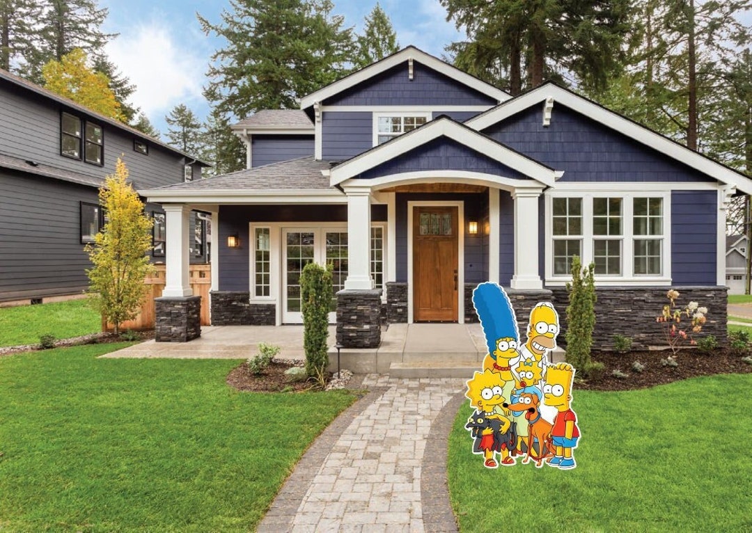 The Simpsons Family Homer, Bart, Marge, Lisa, Maggie, Santas Little ...
