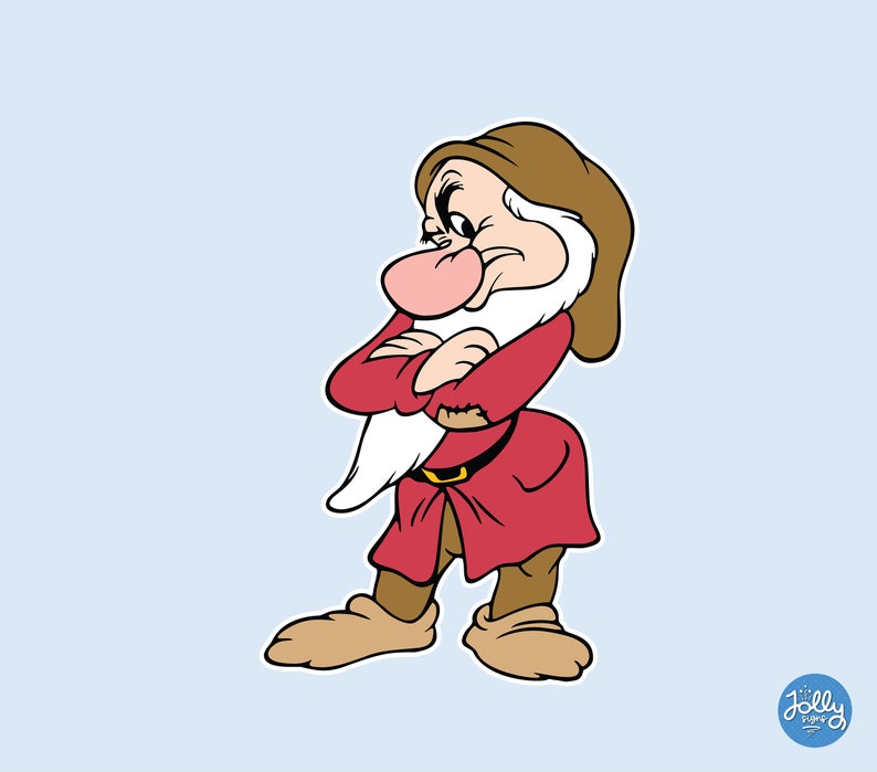 Snow White With the Seven Dwarfs Grumpy Doc Dopey Happy - Etsy