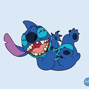 Lilo and Stitch Alien Scruff Doll Friend Laughing on Floor Galactic ...