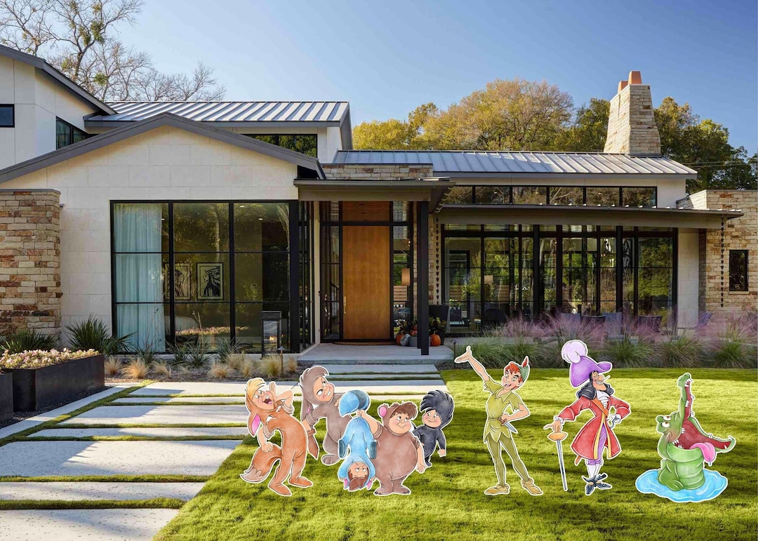 Watercolor Peter Pan and the Lost Boys Captain Hook Tick Tock Crocodile ...