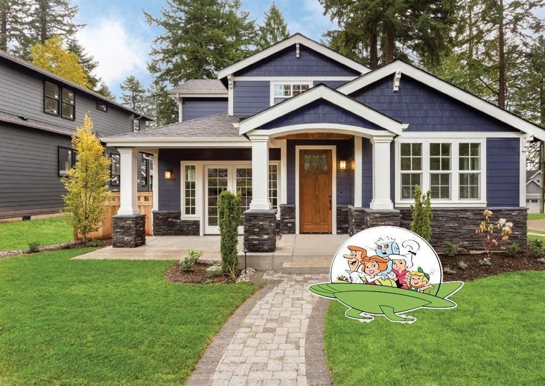 The Jetsons Family Flying Car Space Ship Craft Orbit City George Jane ...