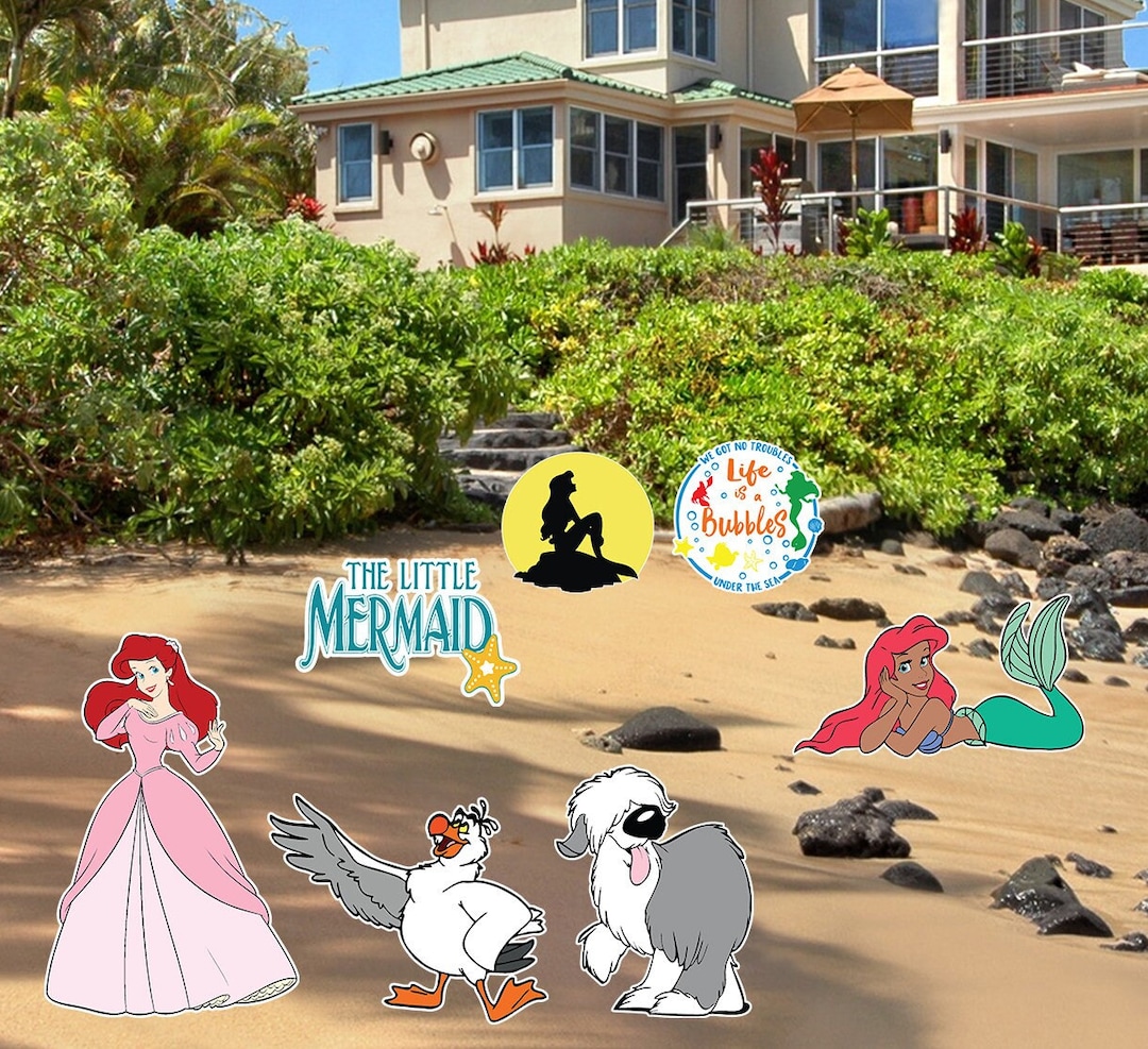 The Little Mermaid Princess Ariel, Scuttle Seagull, Max the Dog, Ariel ...