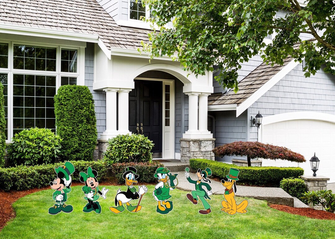 Mickey, Minnie Mouse, Donald Duck, Daisy Duck, Goofy and Pluto Irish ...
