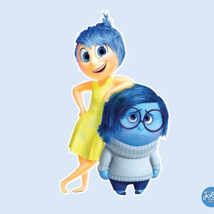 Inside Out 1 & 2 Emotions Joy Sadness Fear Anger Disgust Anxiety Bing ...