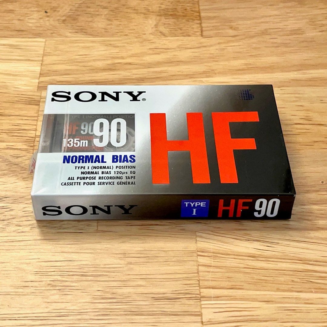 Sony HF 90min ~1990 - Blank Cassette Tape - Sealed NOS - Etsy