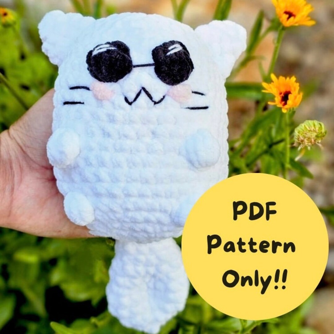 Low Sew Gojocat Crochet Pattern / Handmade Toy Kitty / Gojo Cat ...