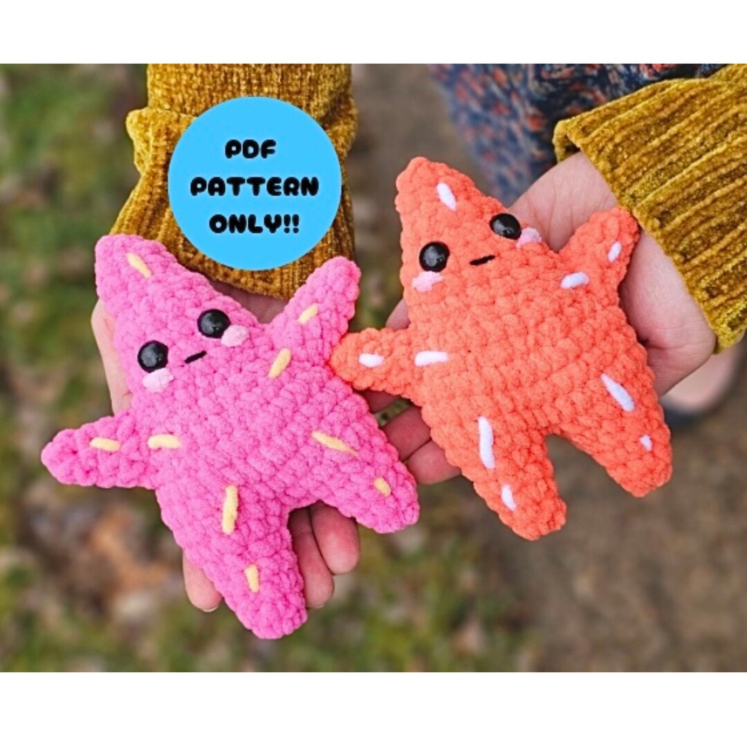 Cute Starfish Crochet Pattern / Amigurumi Starfish Plushie / Sealife ...