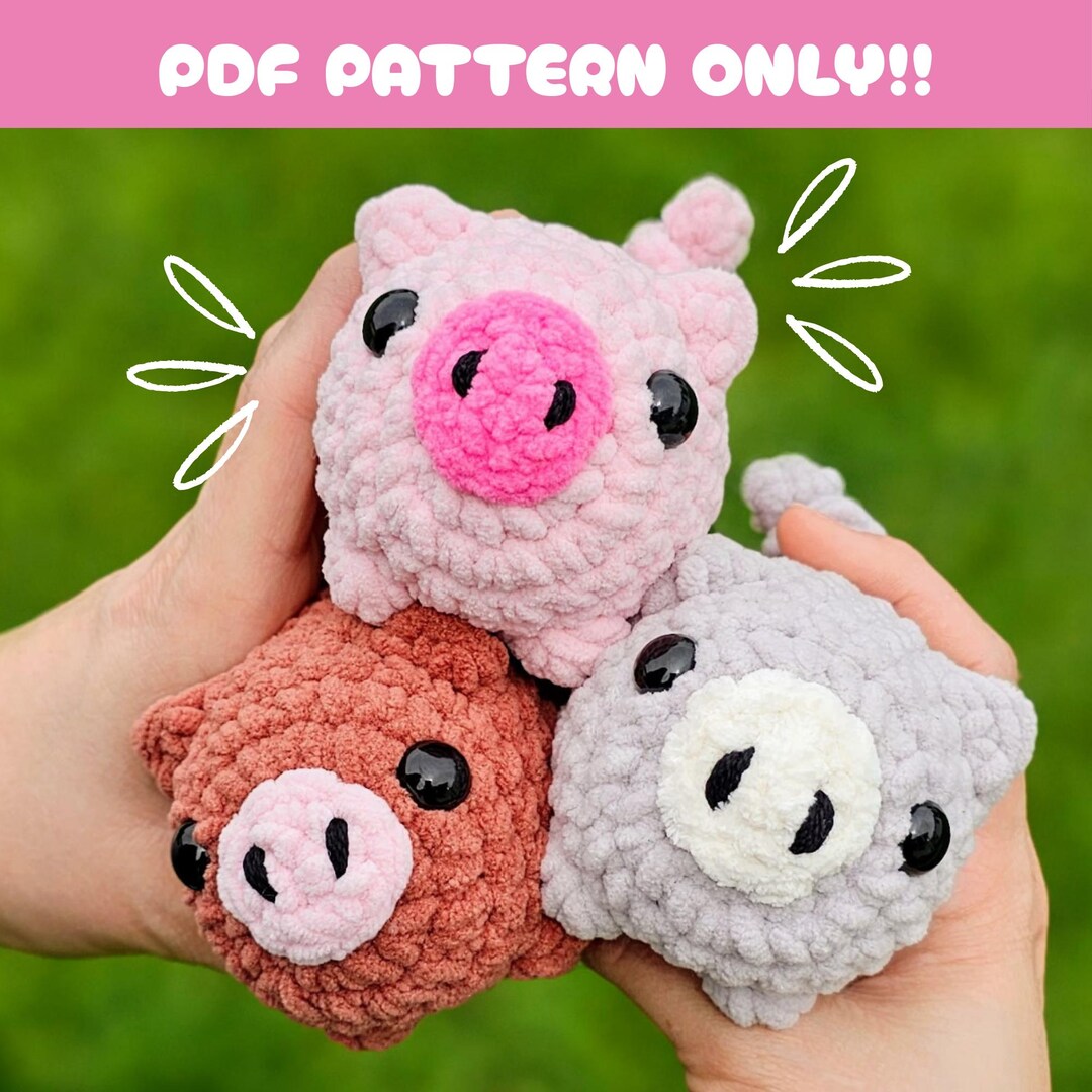 Mini Pig Crochet Pattern: Easy Beginner Amigurumi (PDF Pattern) - Etsy