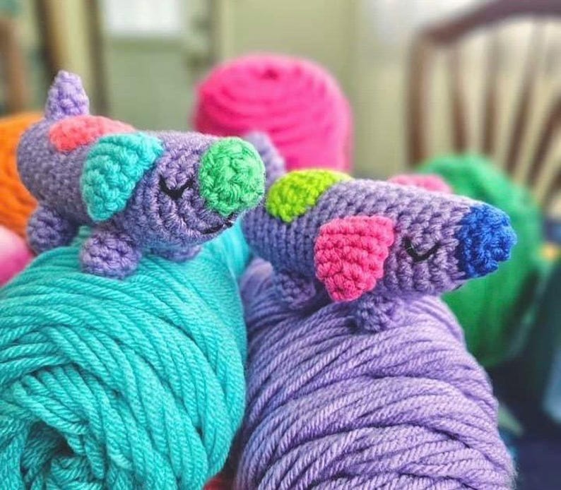 Long Dog Crochet Pattern, Crochet Blue Y Dog Amigurumi, Weiner Dog ...