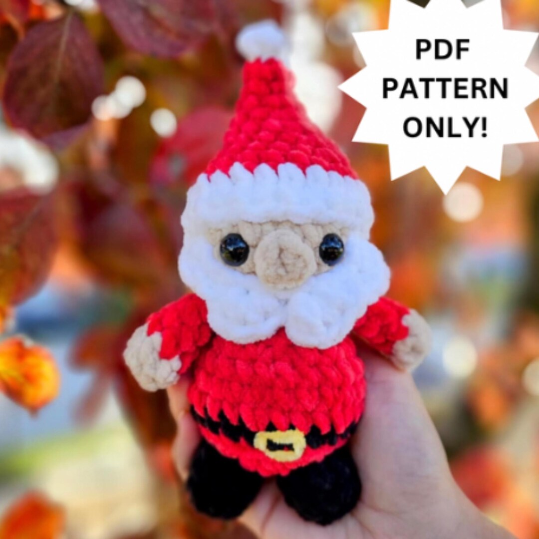 Santa Christmas Crochet Pattern / Crochet Christmas Amigurumi Santa ...