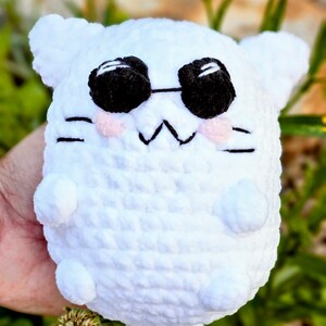 Gojo Cat Crochet Pattern Satoru Gojo Jujutsu Kaisen Low Sew Crochet ...