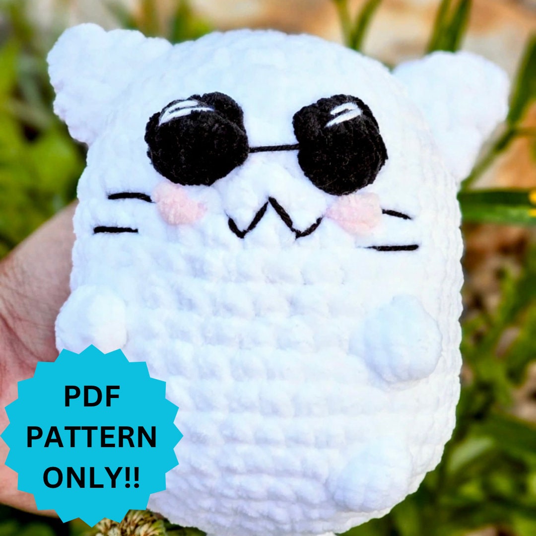 Gojo Cat Crochet Pattern Satoru Gojo Jujutsu Kaisen Low Sew Crochet ...