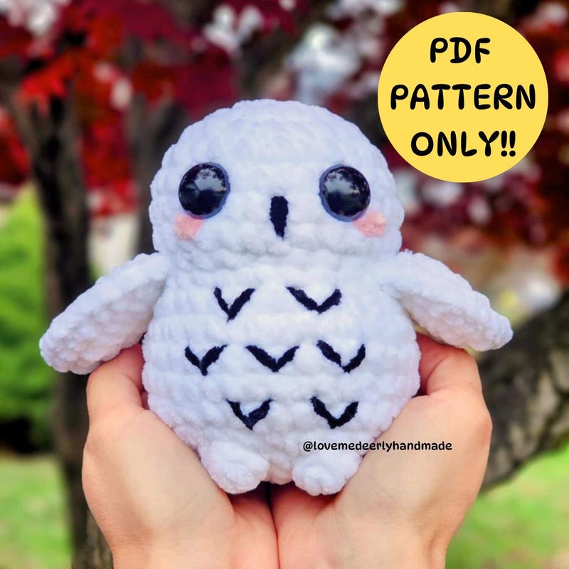 Crochet Snowy Owl - Etsy