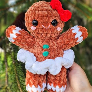 Gingerbread Boy Girl / Low Sew Crochet Pattern / Gingerbread Couple ...