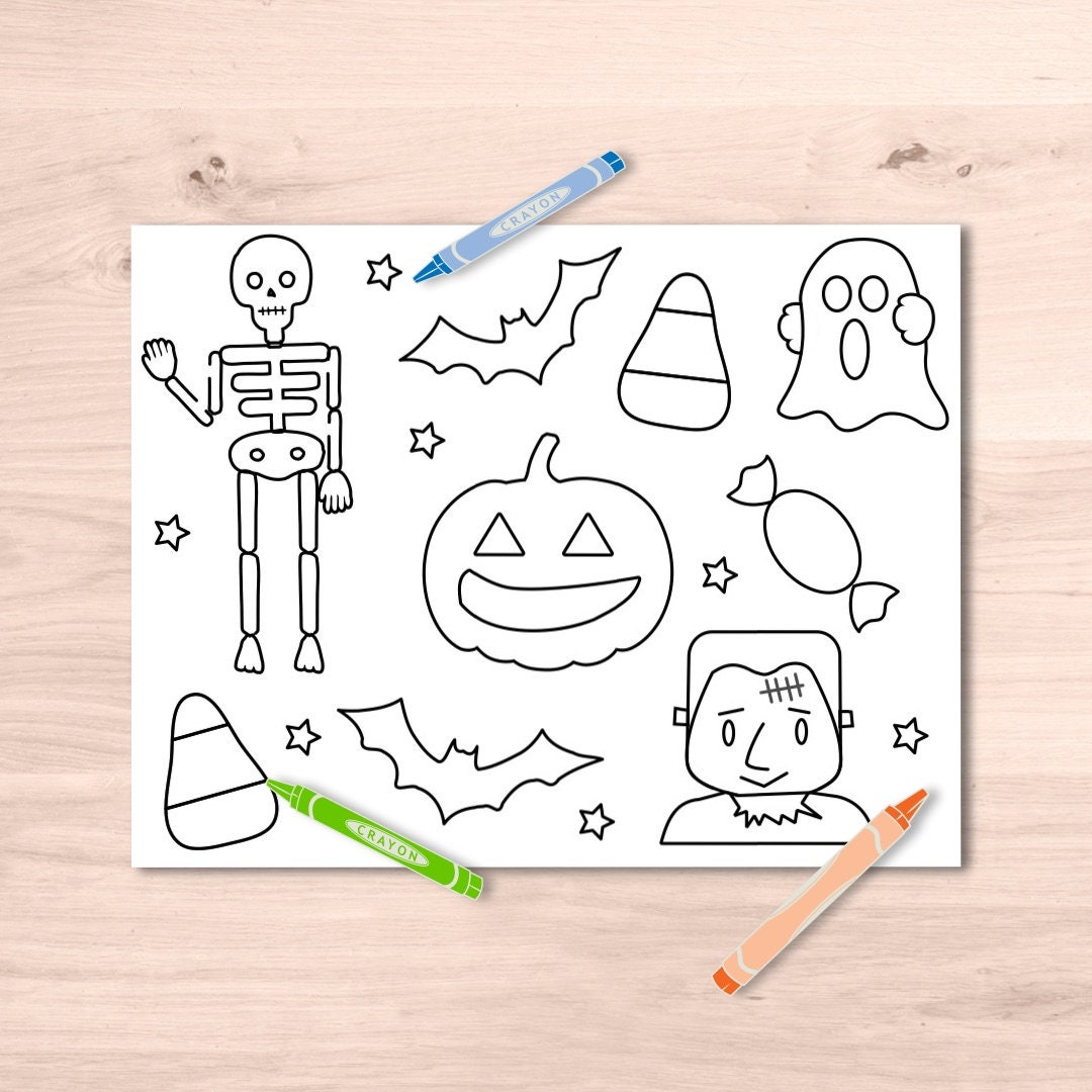 Halloween Coloring Sheet | Halloween | Spooky Crafts | Crafting ...