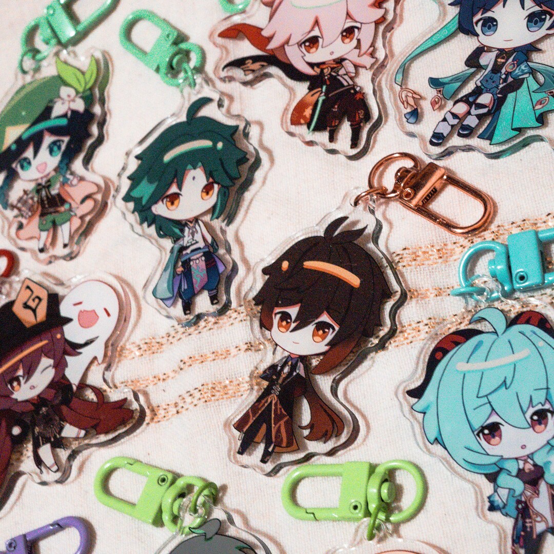 Genshin Impact 2.5" Acrylic Keychains [DOUBLE SIDED] - Etsy