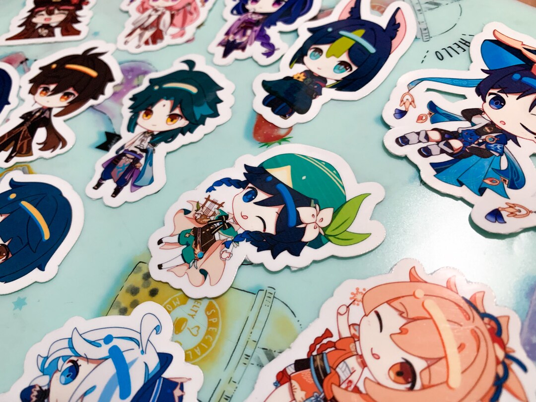 Genshin Impact 2 Inch Stickers - Etsy