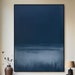 Large Blue Abstract Wall Painting Blue Minimalist Painting Blue ...