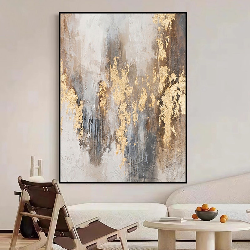 Gold Abstract - Etsy