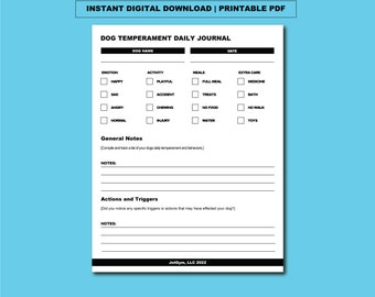 Weekly Dog Medicine Tracker | Printable | PDF - Dog Care Planner ...