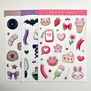 Vintage Junk Sticker Sheet - Etsy
