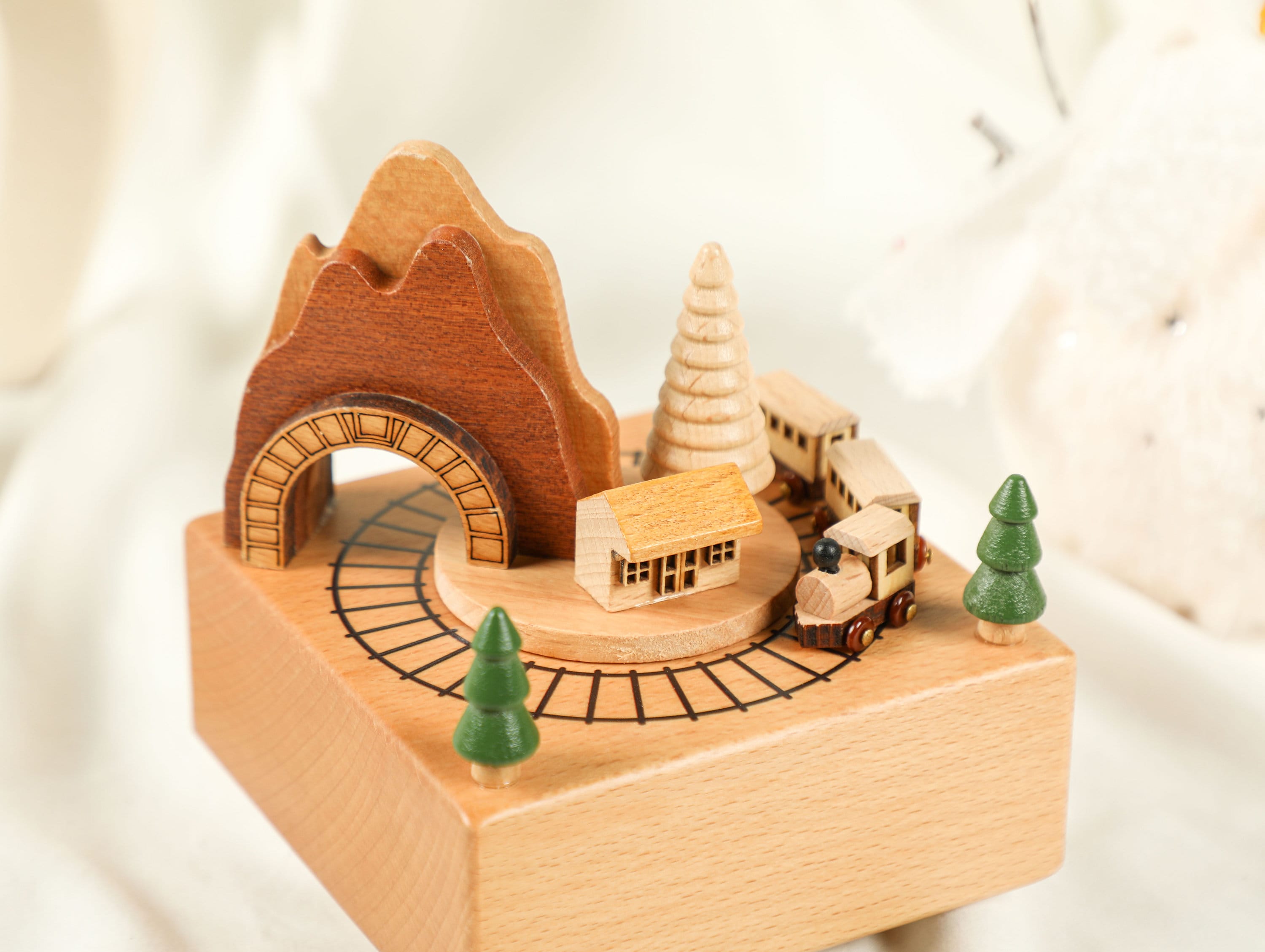 Engraved Name Musical Trains, Wooden Music Box, Personalized Gifts ...