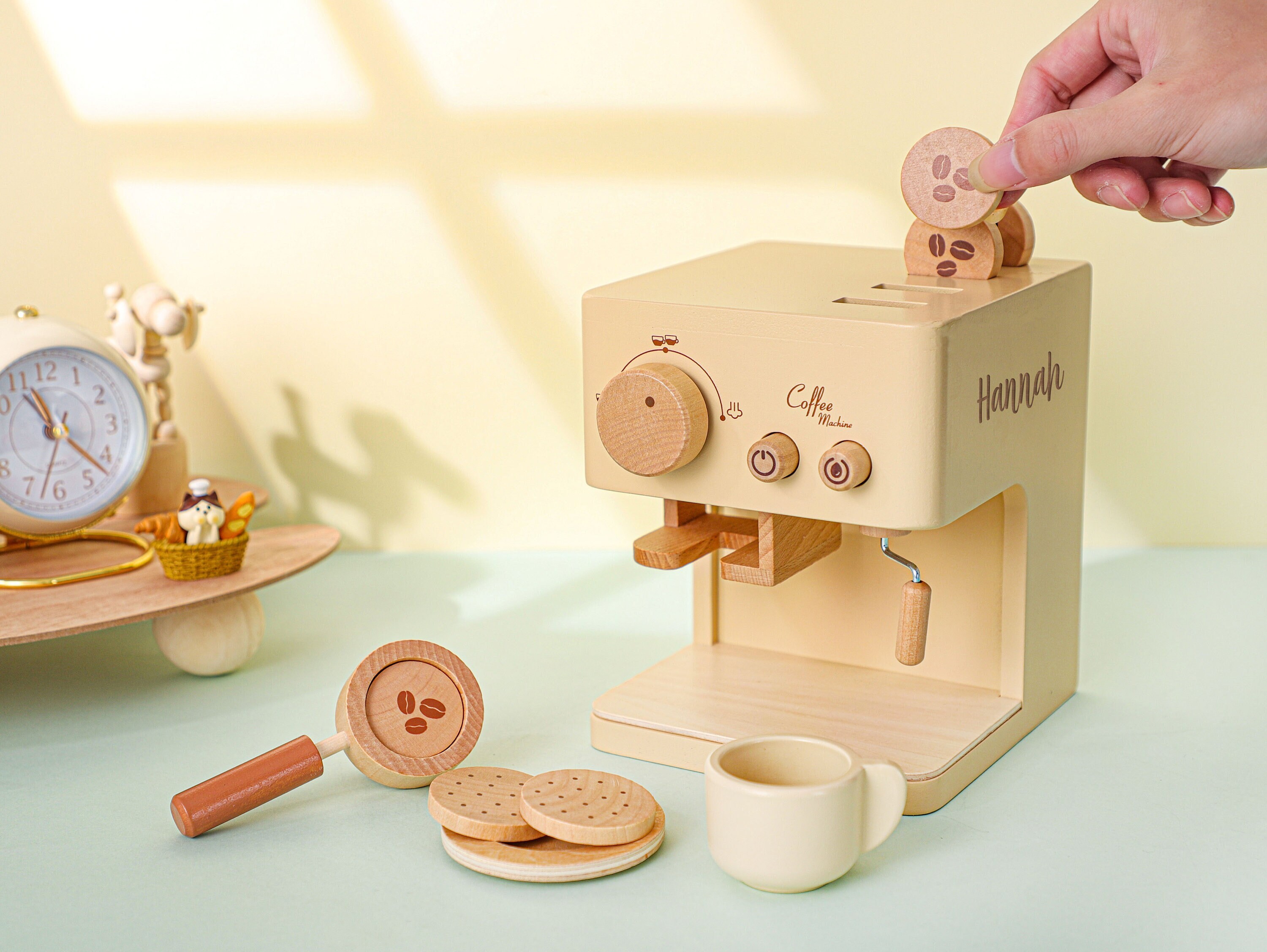 Personalized Engraved Coffee Machine Toy, 1st Birthday Boys, Easter ...